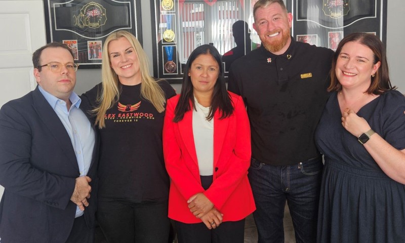 Lisa Nandy meets family of kickboxer Alex Eastwood